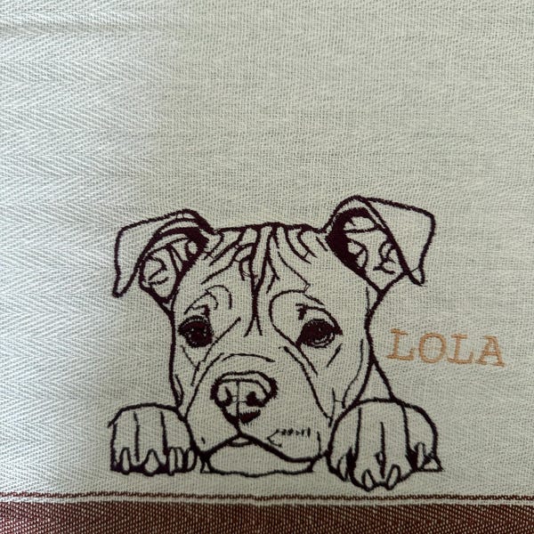 Embroidery File Australian Shepherd "rambo" Dog Realistic Commercial ...