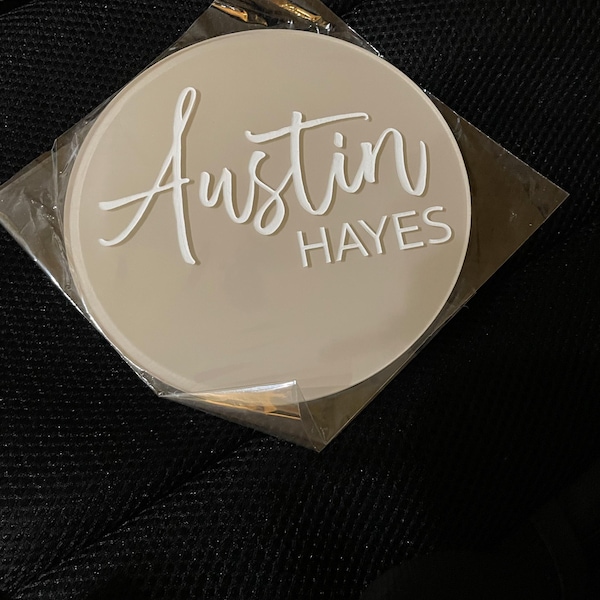 Acrylic Baby Name Announcement Baby Hospital Sign Acrylic Baby Name ...