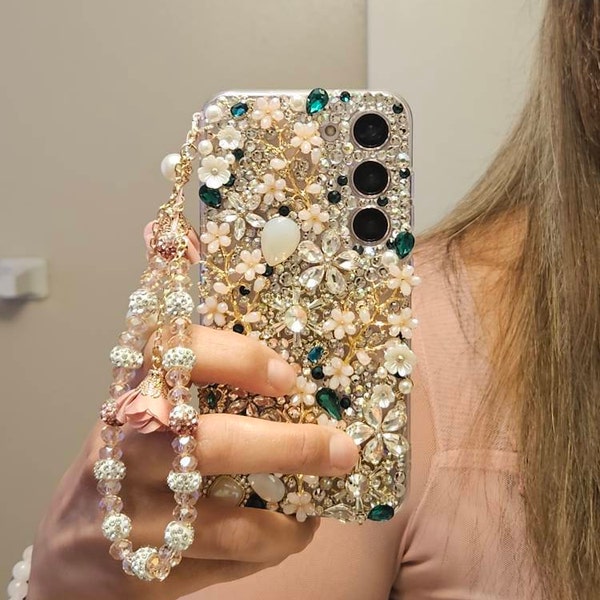 Handmade Blinged Out Glass Rhinestones Cell Phone Case Bling Bling - Etsy