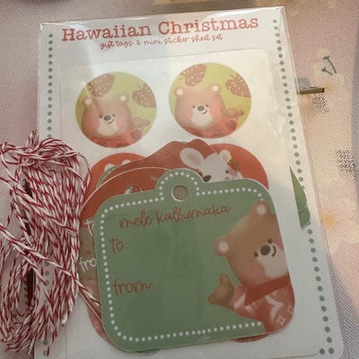 Gingiebration Sticker Gift Tags Cute Gingerbread Holiday, Christmas ...