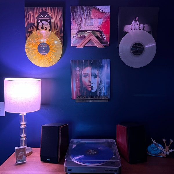Record Props Vinyl Display | Album Wall Mount | Now Playing - Etsy