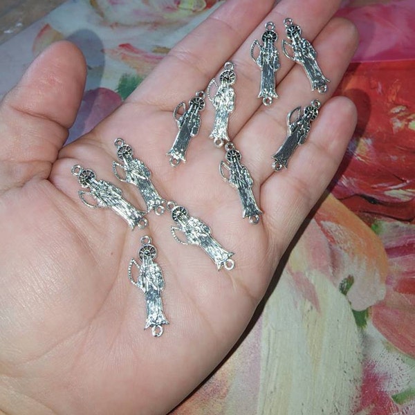 10 Barbed Wire Connector Charms, 10x33mm Gothic Style Charms, Handmade ...