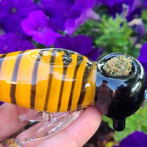 TOBACCO GLASS 6 Jade Sherlock Glass Pipe With Heavy Blue - Etsy