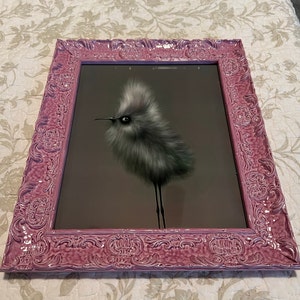 Victorian Picture Frames Pink Purple Glossy Lacquer Ornate Funky ...