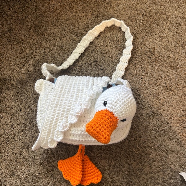 Crochet Duck Bag Pattern PDF – DIY Animal Purse Instructions – US Terms ...