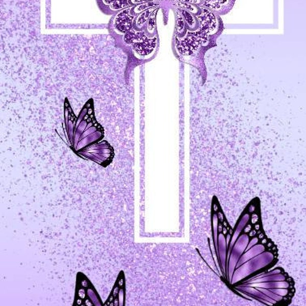 30 Lavender Purple Foil and Glitter Butterfly PNG Image Isolated ...