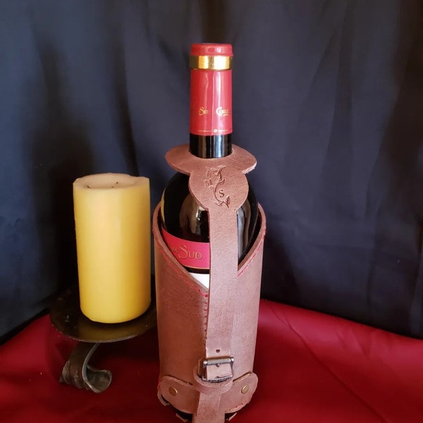 Ross Wine Bottle Cover Leather Pattern: Video Tutorial A4 Pdf Download ...