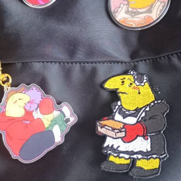 Smiling Friends Charlie and Pim Mini Iron-on Embroidery Patches - Etsy