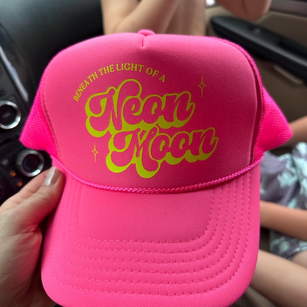 Neon Moon Trucker Hat - Etsy