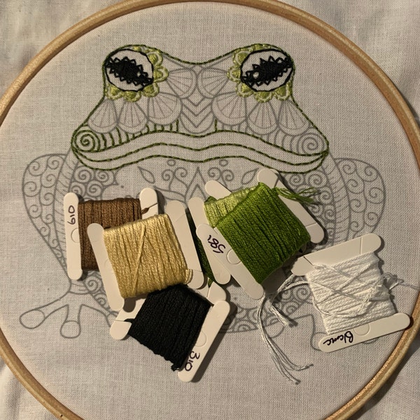 Embroidery Kit - Frog Embroidery Kit - Etsy