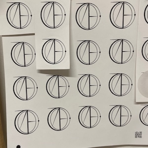 37mm Made With Love for You Circle Kraft Stickers Round Thank - Etsy