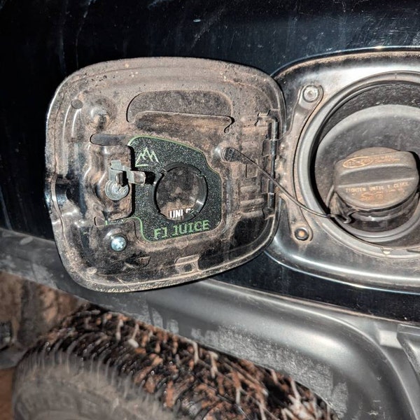 Personalized Toyota FJ Cruiser Gas Cap Holder (OEM Fuel Door Only) 2007 ...