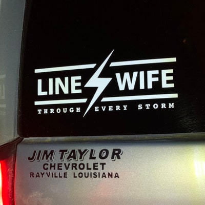 Line Wife Decal Line Life Decal Linewife Decal Lineman Wife Decal ...