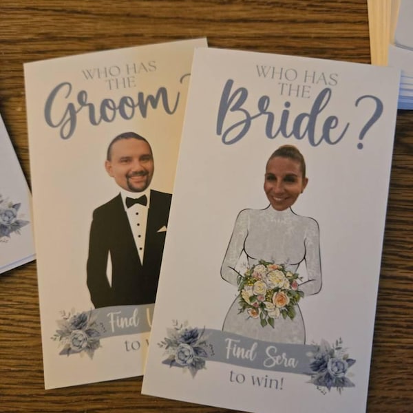 Personalized Bridal Shower Scratch off Game - Who Has the Bride and Who ...