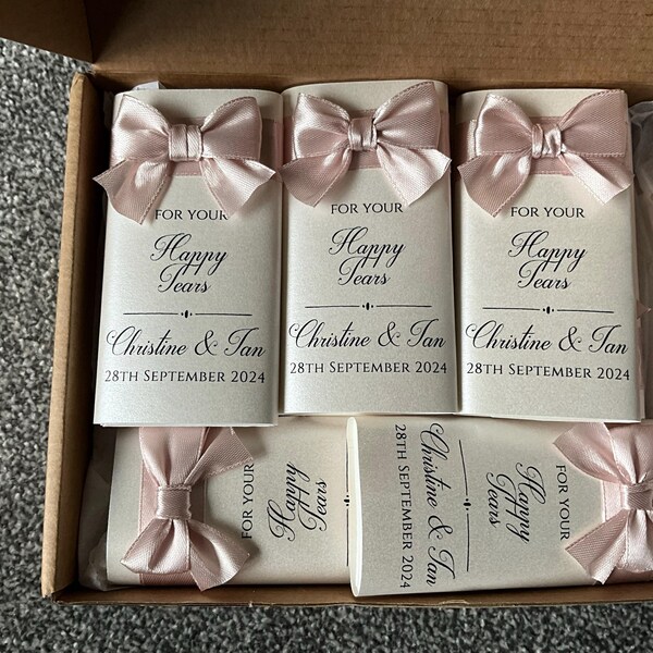 Wedding Gift for Guests, Wedding Favours, Happy Tears, Rose Gold ...