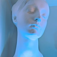 Female Head Plaster Cast // Bust Sculpture // Portrait // Standing ...