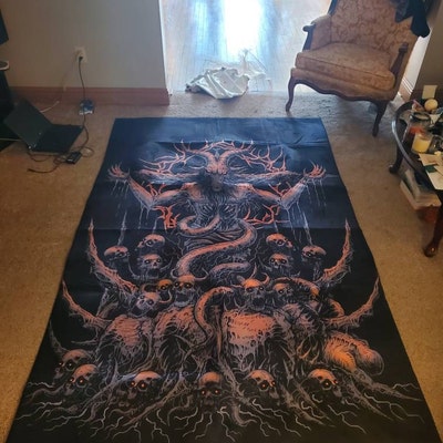 Skull Skeleton Unholy Possessed Messiah Resurrection Area Rug - Etsy