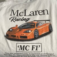 Mclaren F1 Racing T-shirt - Original Art Car Shirt Poster Type Design ...