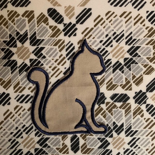 Cat Appliqué Embroidery Design Cat Machine Embroidery Designs Applique ...