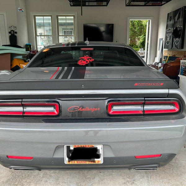 Blank / Debadged Dodge Challenger Tail Light Divider Decal - Challenger ...