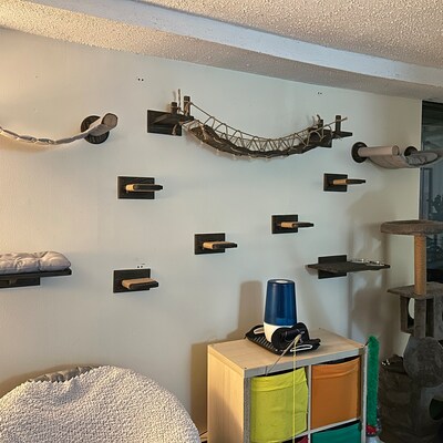 Set Cat 6 Steps With Rope, Cat Furniture, Cat Shelves, Cat Shelf, Cat ...