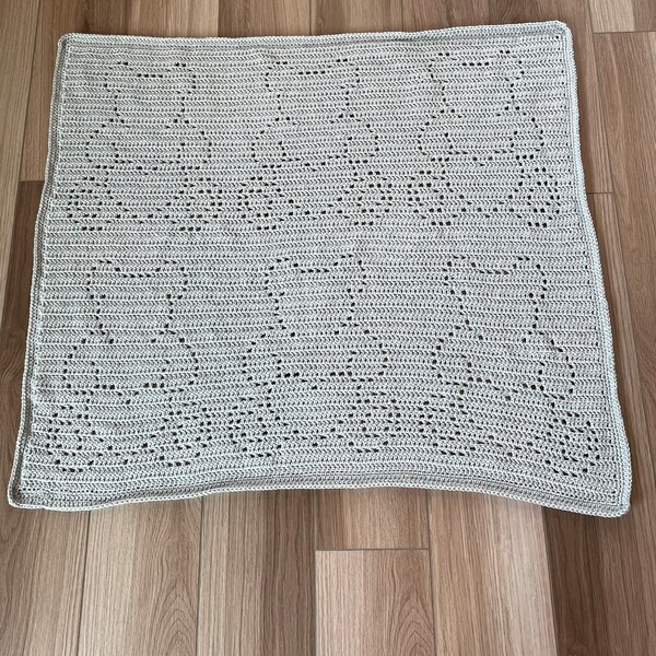 Arthur Blanket | Filet Crochet Blanket Pattern | Baby Blanket Crochet ...