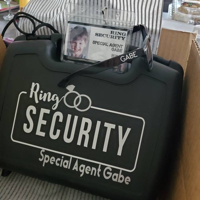 RING SECURITY Briefcase Ring Bearer Set - Etsy