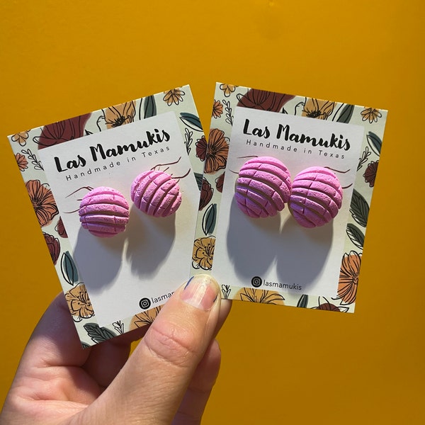 Concha Clay Earrings | Pan Dulce Clay Earrings | Mexican Sweet Bread ...