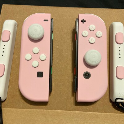 Custom Painted Pastel Pink Nintendo Switch Joy-con Joycon Controllers ...