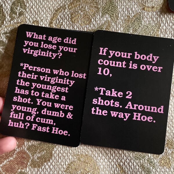 Who's the Biggest Hoe?-adult Card Game,drinking Game,card Game,ladies ...