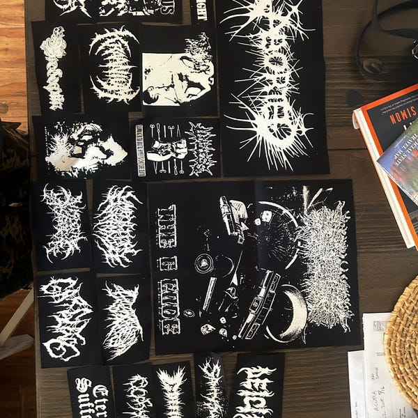 Dsbm Patches Sheet, Black Metal - Etsy