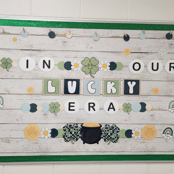 St. Patrick's Day Bulletin Board Kit: March Classroom Decor (digital ...