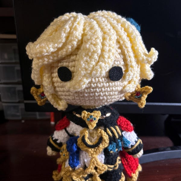 Crochet PDF Pattern: "kaveh" Chibi Amigurumi - Etsy