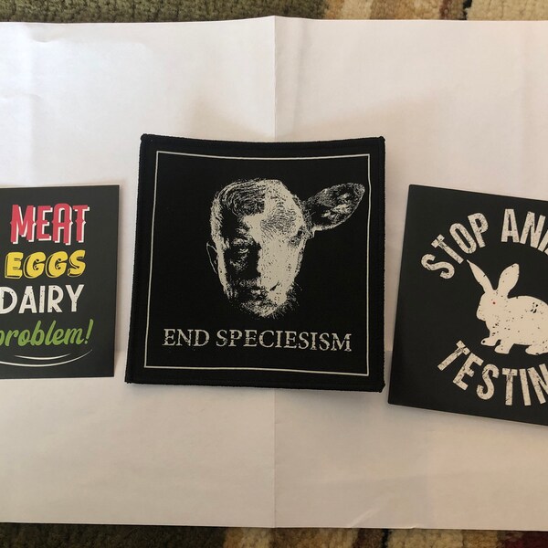 DARE to Fight for Animal Rights Die Cut Sticker, Size 6*4 Cm, Vegan ...