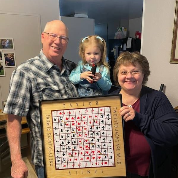 One Eyed Jack Game Board, Playing Cards Game Board, Hand Made One Eyed ...