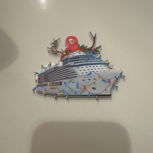 Cruise Ship Christmas Ornament, Cruise Ornament Gift, Cruise Vacation ...