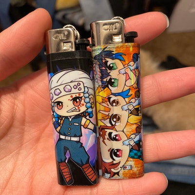 Chibi Anime Inspired Holo Lighters - Etsy