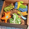 Colorful Wooden Coral Reef Puzzle Eco-friendly 11-piece Ocean Life Toy ...