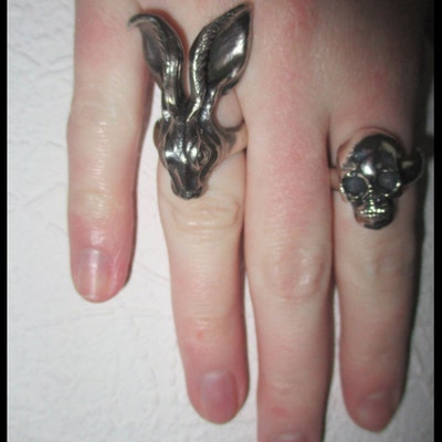 Hare Ring Sterling Silver Handmade - Etsy