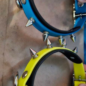 AORTA SINISTER Heart Collar in Black & White Vegan Leather, Half and ...