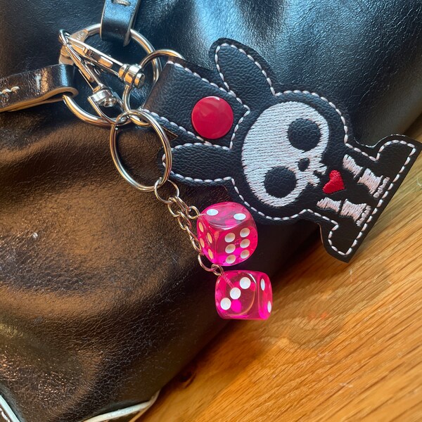 Dice Keychain, Translucent Dice, Neon Dice, Bunco Gift, Poker, Yahtzee ...