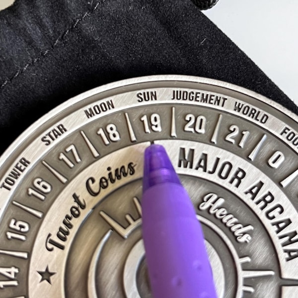 Tarot Wheel-unique Tarot Deck Coin, Fully Functional Spinning Tarot ...