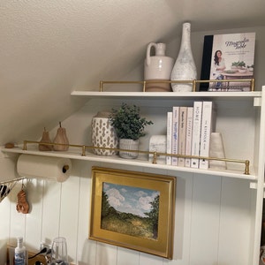 Brass Shelf Rail tipping Rail/gallery Rail - Etsy