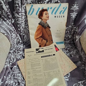 Burda Moden 11/ 1991 Instructions, Cutting Sheet, Fashion Magazine, Fashion Magazine, Sewing ...