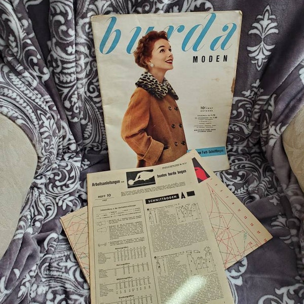 Beyer Mode Issue 5 1 /1942 Work Instructions Pattern Sheet Work Booklet Fashion Magazine Fashion ...