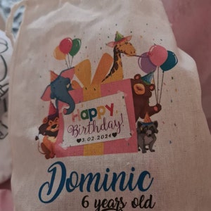 Happy Birthday Gİft Bags, Custom Party Bags for First Birthday ...