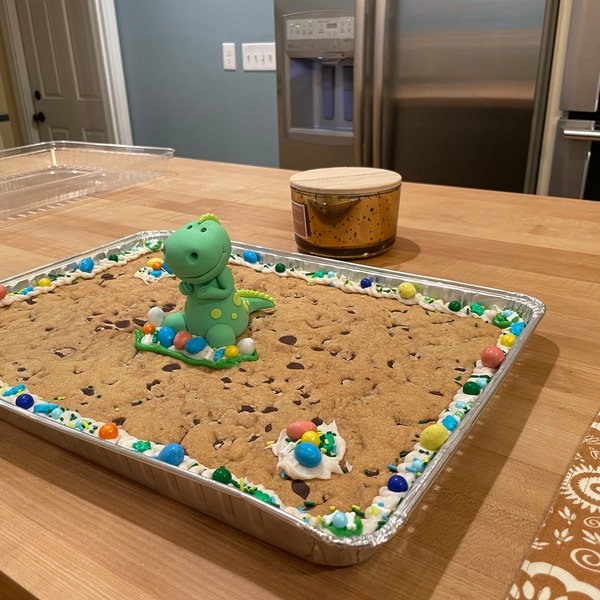 Fondant Dinosaur Cake Topper With Spikes and Spots 1st Birthday Baby ...