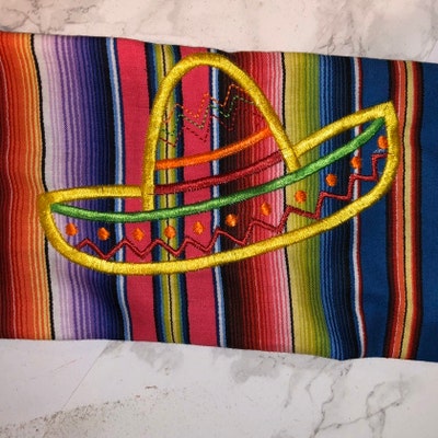 Sombrero Applique Machine Embroidery Design, Mexican Sombrero, Mexican ...