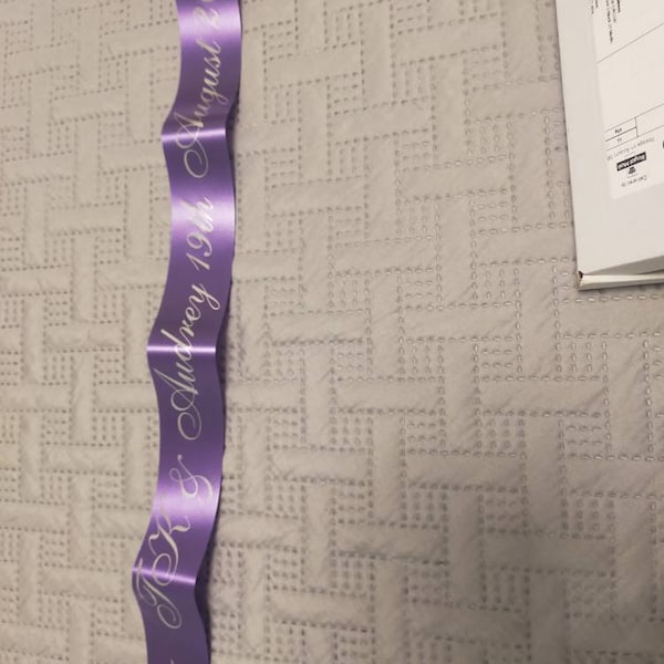 Personalised Wedding Car Ribbon | 6m Printed Car Ribbon Suitable for ...