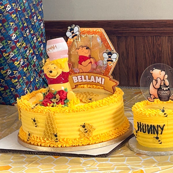 Winnie the Pooh 3d Shaker Cake Topper, Winnie the Pooh Party Decor ...